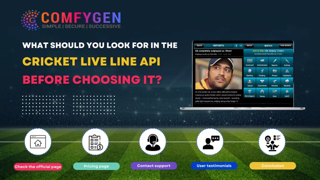 Comfygen Important Things You Must Know About Cricket Live Line API-