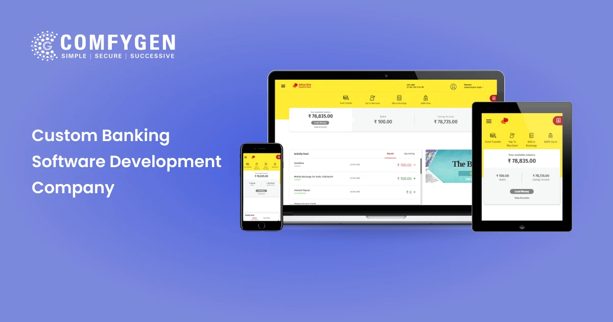 Custom Banking Software Development Company | Secure Fintech Solutions