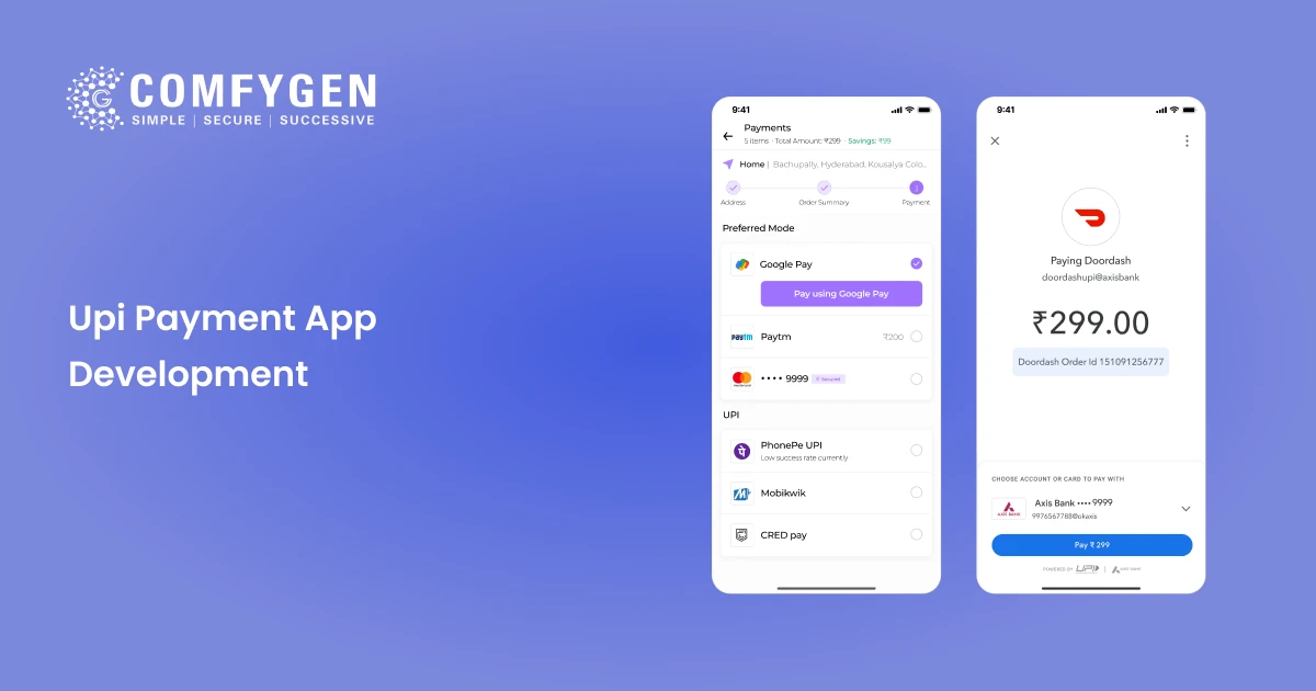 Best UPI Payment App Development Company | Comfygen